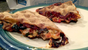 Use Leftover Pizza to Make Pizza Waffles in Your Waffle Iron