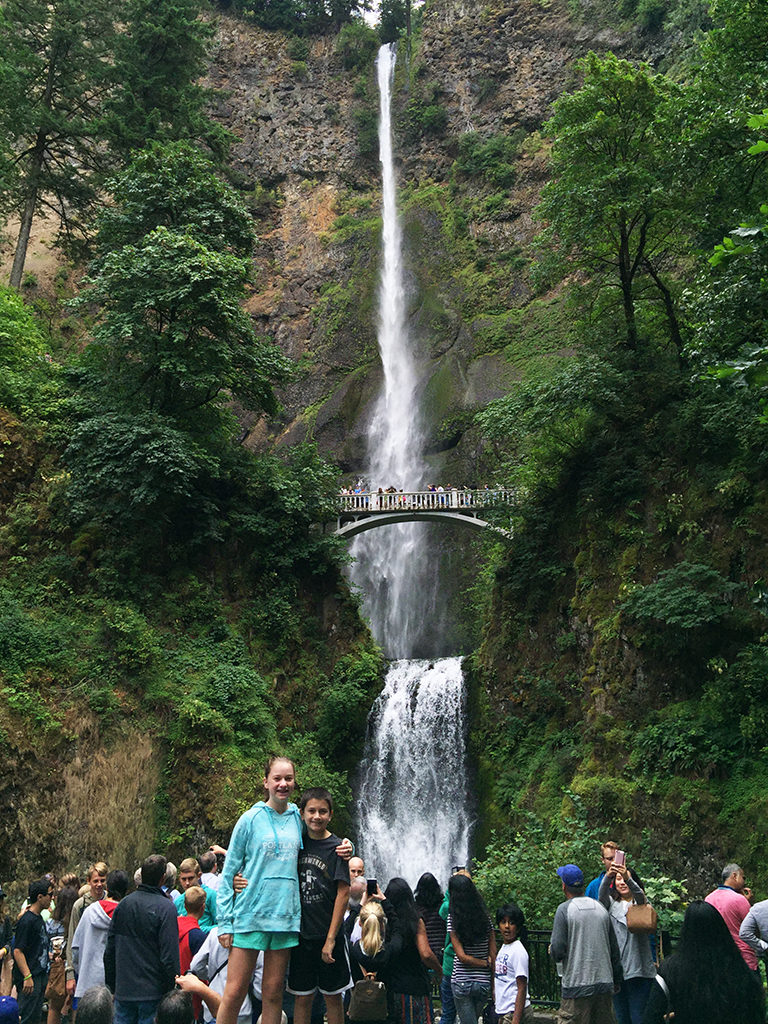 Multnomah Falls and Benson Bridge at the Historic Multnomah Falls Lodge