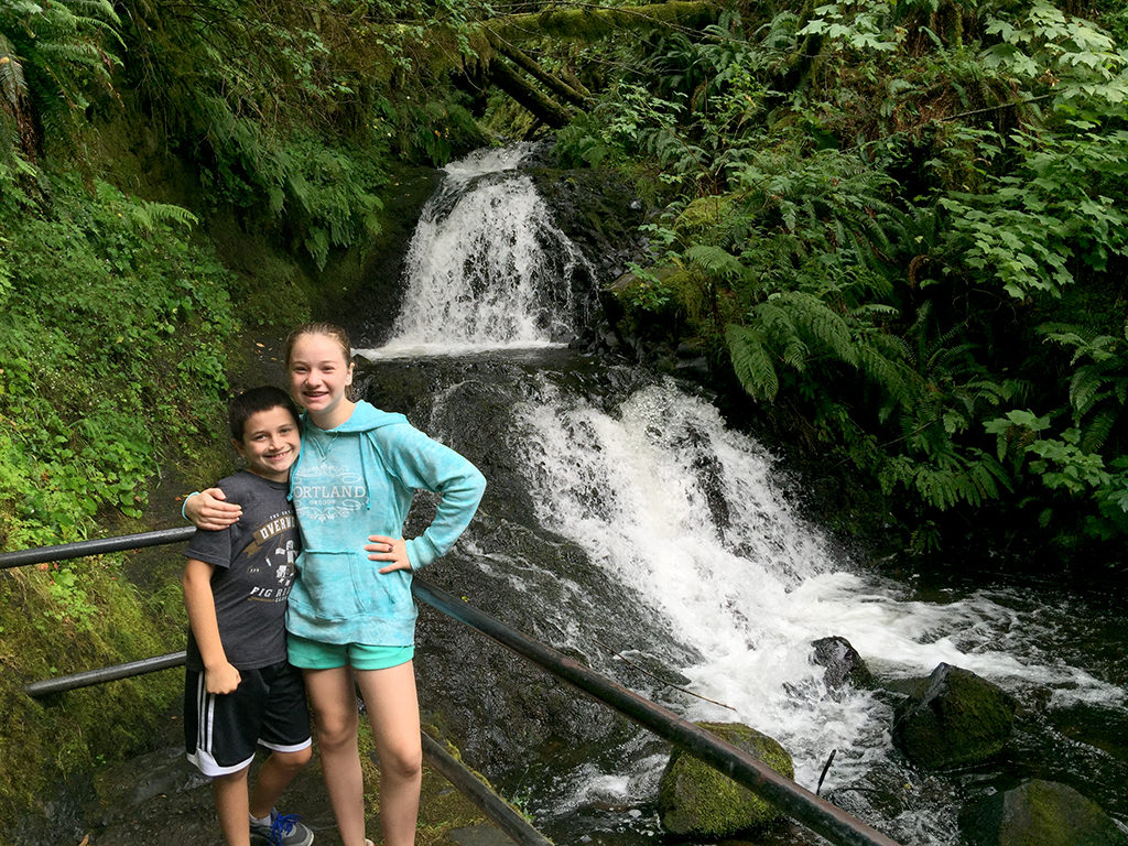 Waterfall Hike In The Shepperd's Dell State Natural Area, Oregon