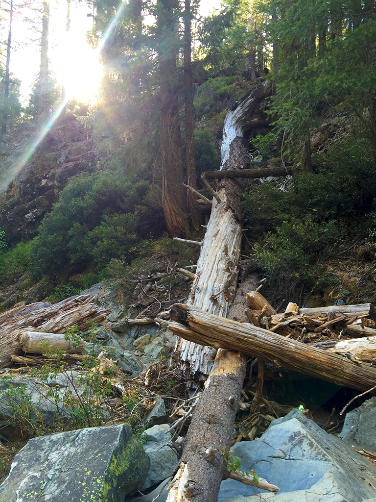North Fork Falls Waterfall And Swimming Hole At Emigrant Gap