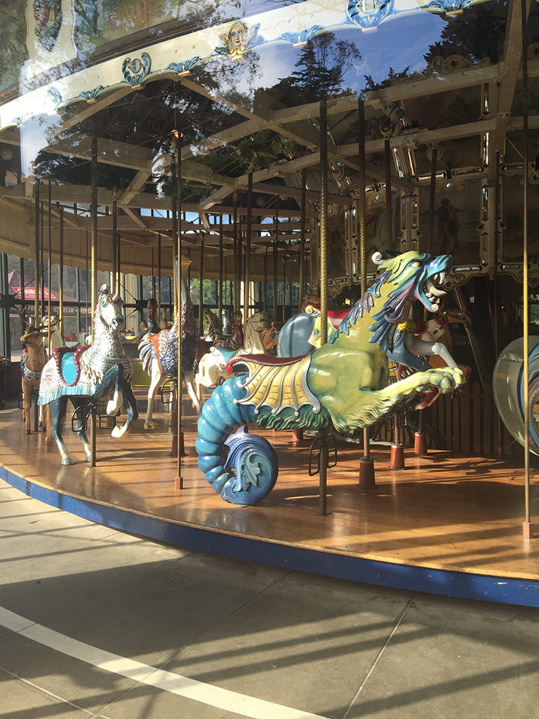 Vintage Carousel And Playground At The Koret Children's Quarter