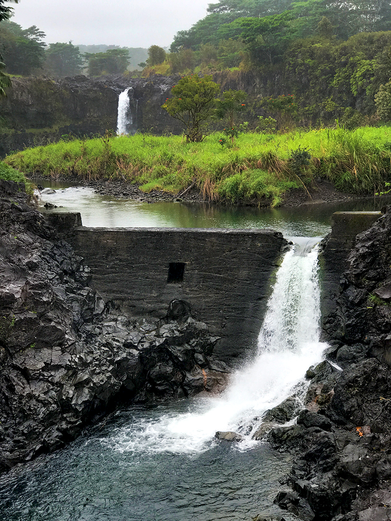 Two-Tier Wai'ale Falls Near Hilo, Hawaii