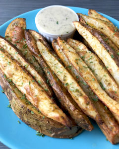 Homemade Wedge-Cut Seasoned Parsley Fries Recipe (Whole30)