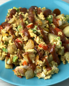 Sweet Western Barbecue Scrambled Eggs, Veggies, And Potatoes (Whole30)