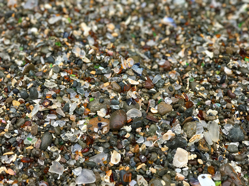 Glass Beach In Fort Bragg (Three Glass Beaches On One Coastal Trail)