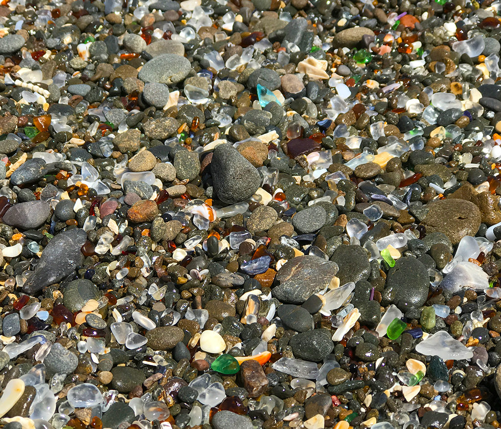 Glass Beach In Fort Bragg (Three Glass Beaches On One Coastal Trail)