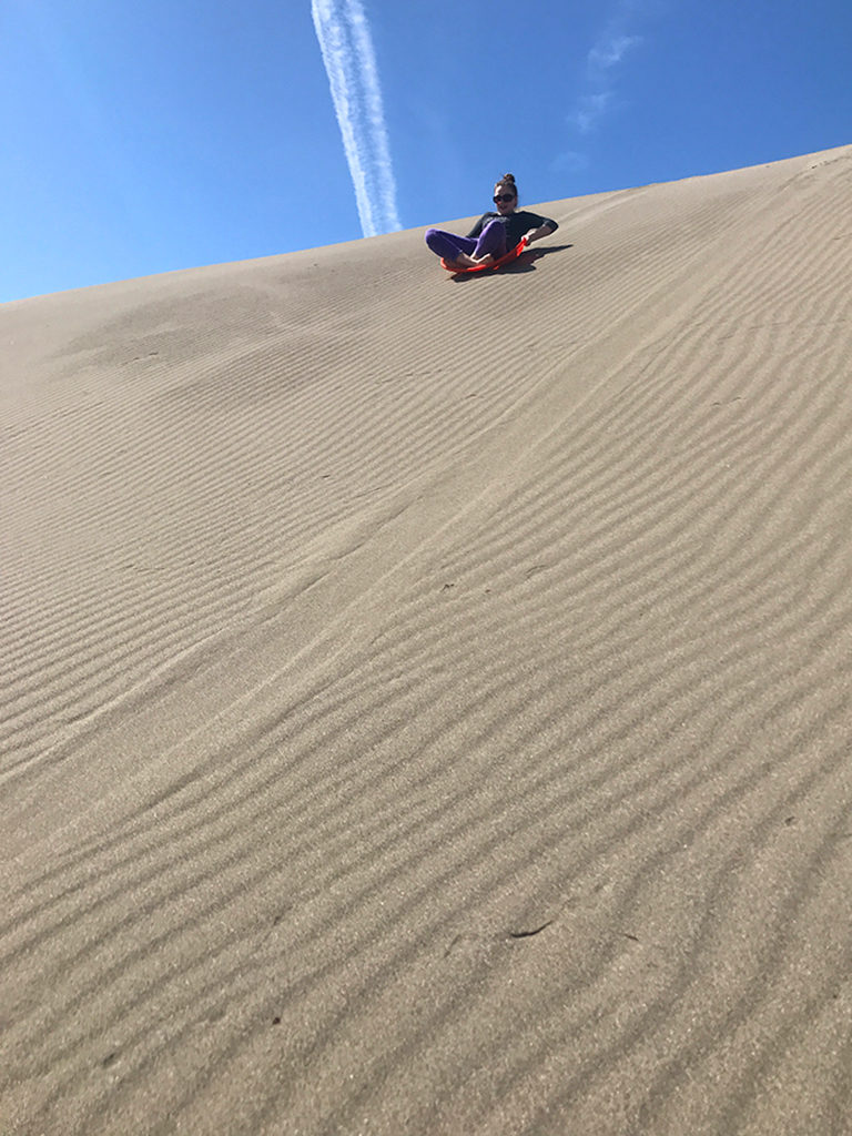 Sand Sledding At The Inglenook Fen Ten Mile Dunes Natural Preserve