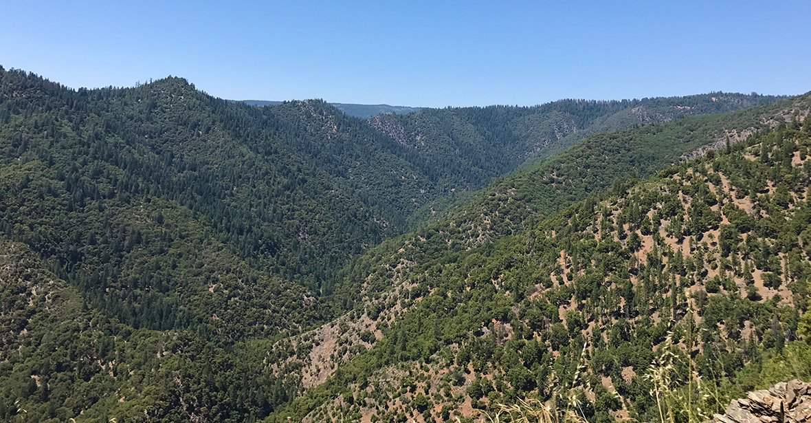 Grouse Falls Overlook Trail in Placer County, Tahoe National Forest