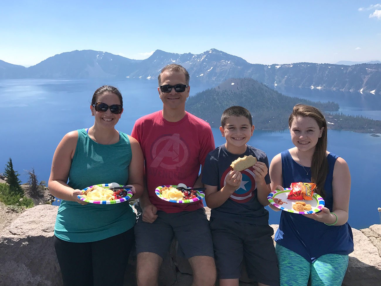 Watchman Overlook And Watchman Observation Station At Crater Lake