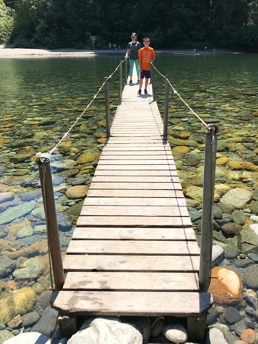 Cross A Seasonal Footbridge To Access The Hiouchi and Mill Creek Trails