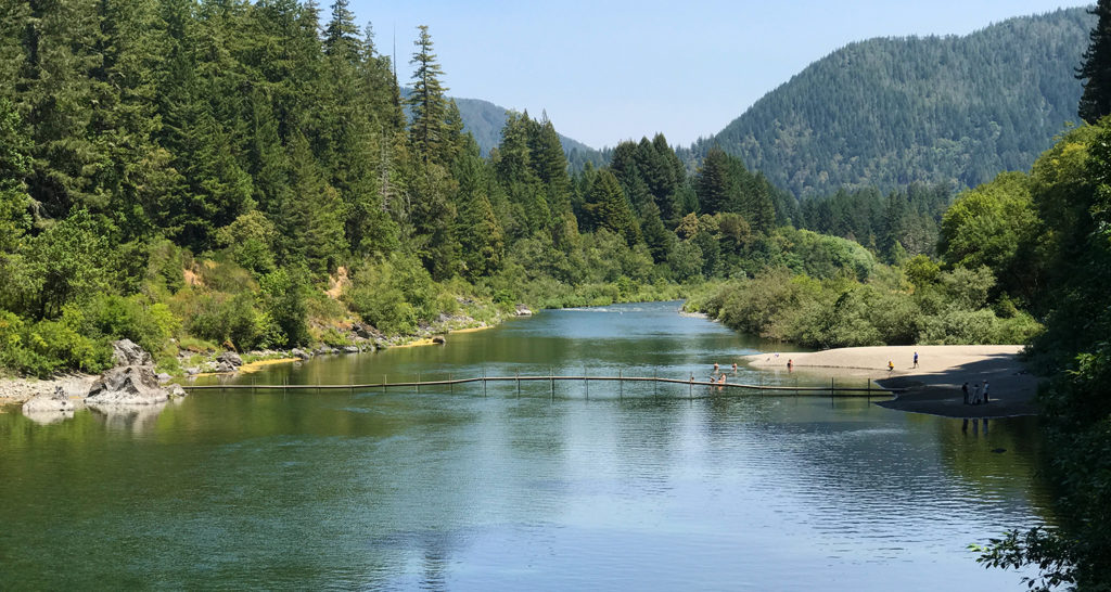 Cross A Seasonal Footbridge To Access The Hiouchi and Mill Creek Trails