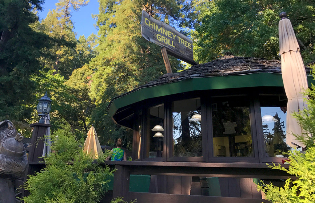 The Living Chimney Tree & Grill Along Avenue Of The Giants