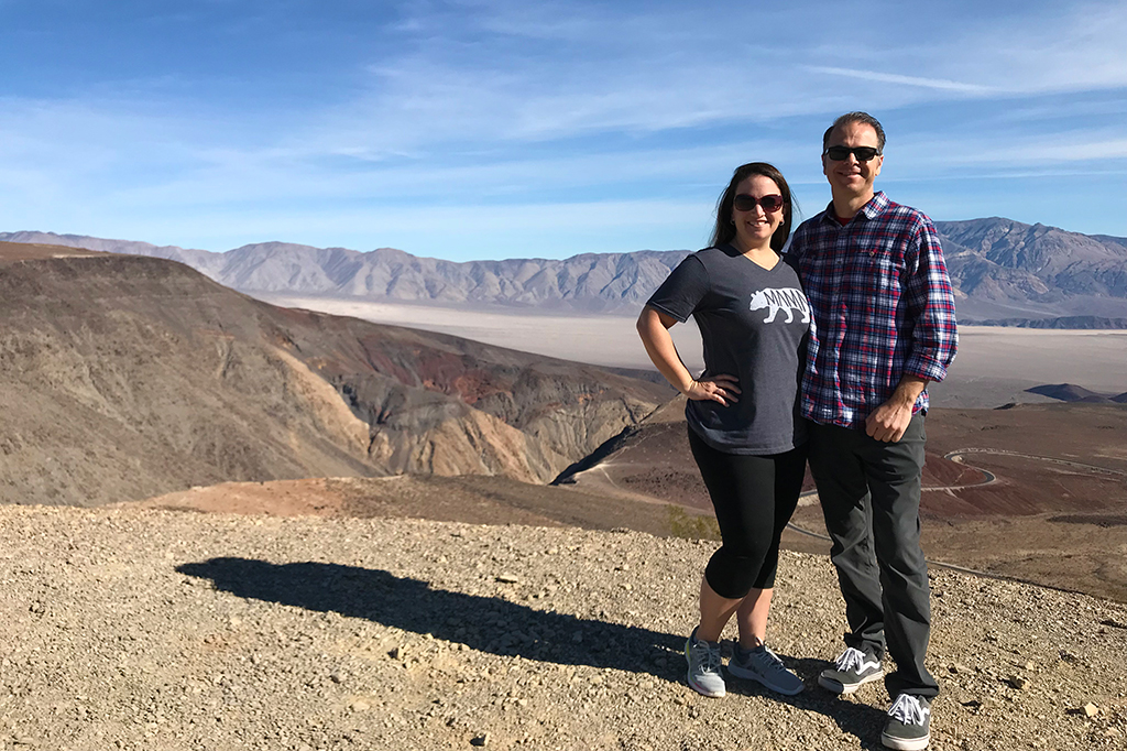 Father Crowley Vista at Rainbow Canyon In Death Valley National Park