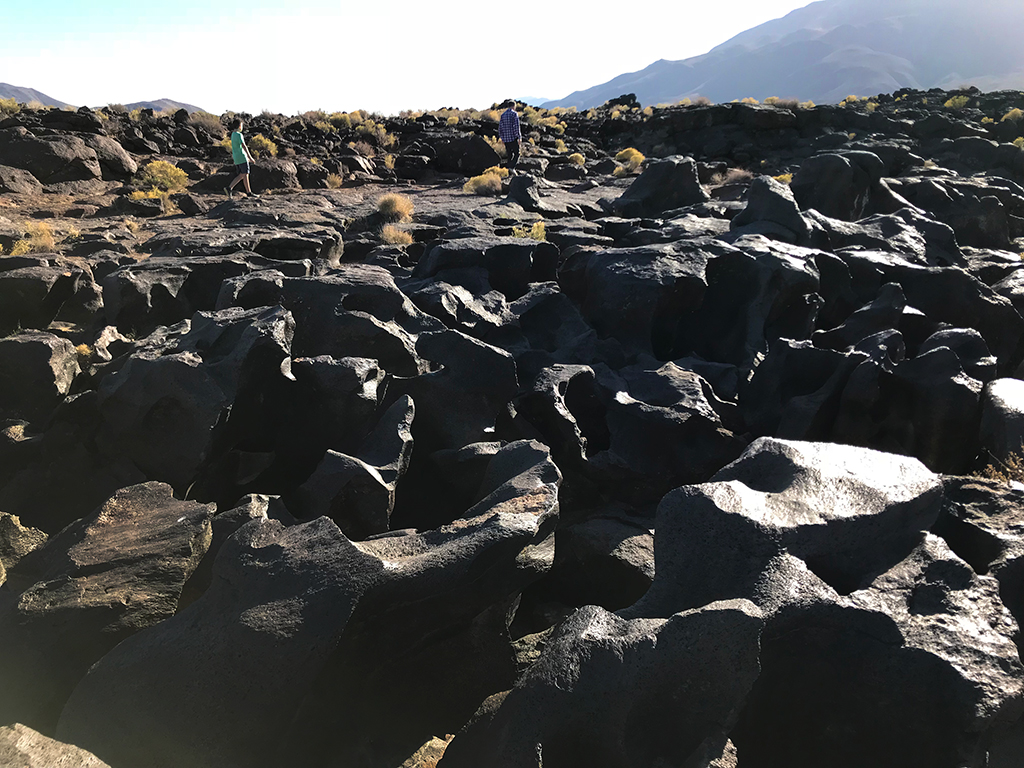 Fossil Falls, A Spectacular Dry Waterfall Off California's Highway 395