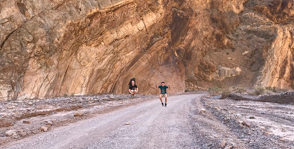 Driving Titus Canyon Road Into Death Valley National Park
