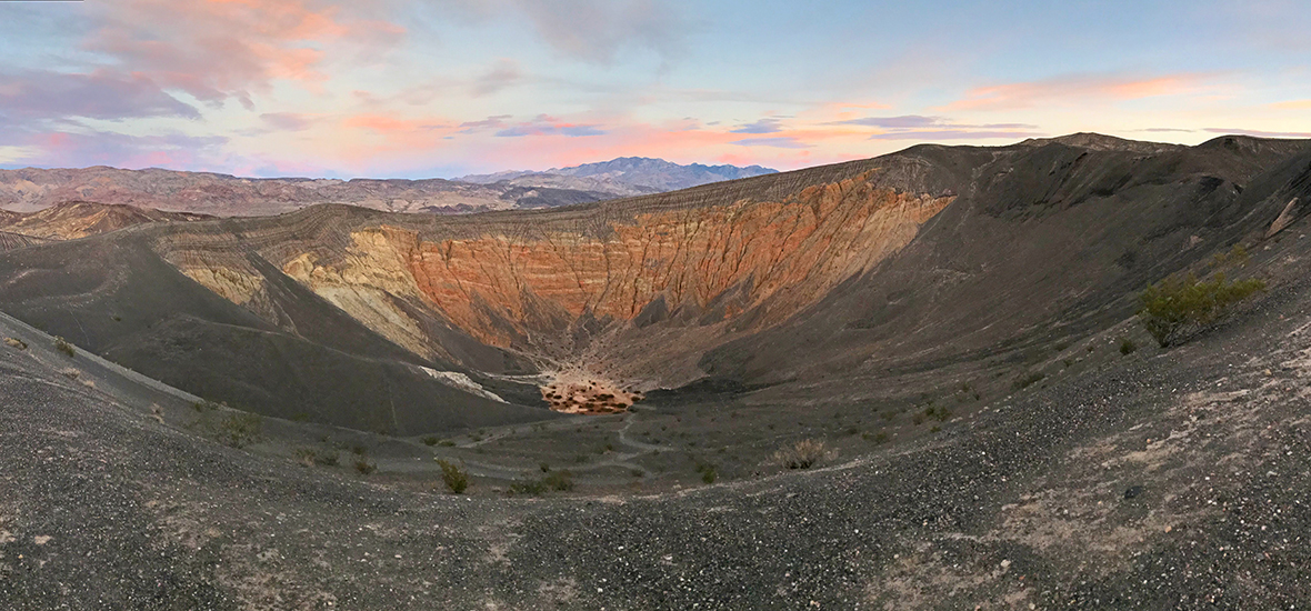 Ubehebe Crater And Little Hebe In Death Valley National Park