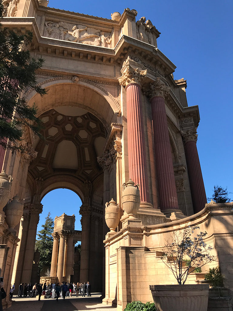 The Palace Of Fine Arts In The Marina District Of San Francisco
