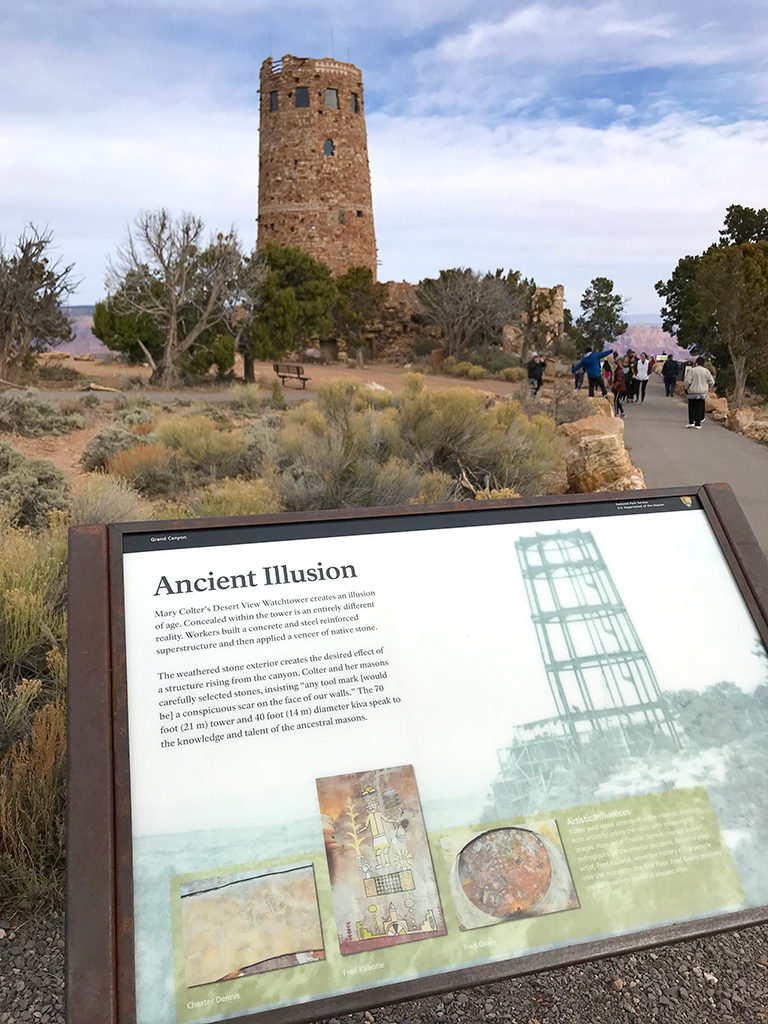 Desert View Watchtower On The Grand Canyon's South Rim