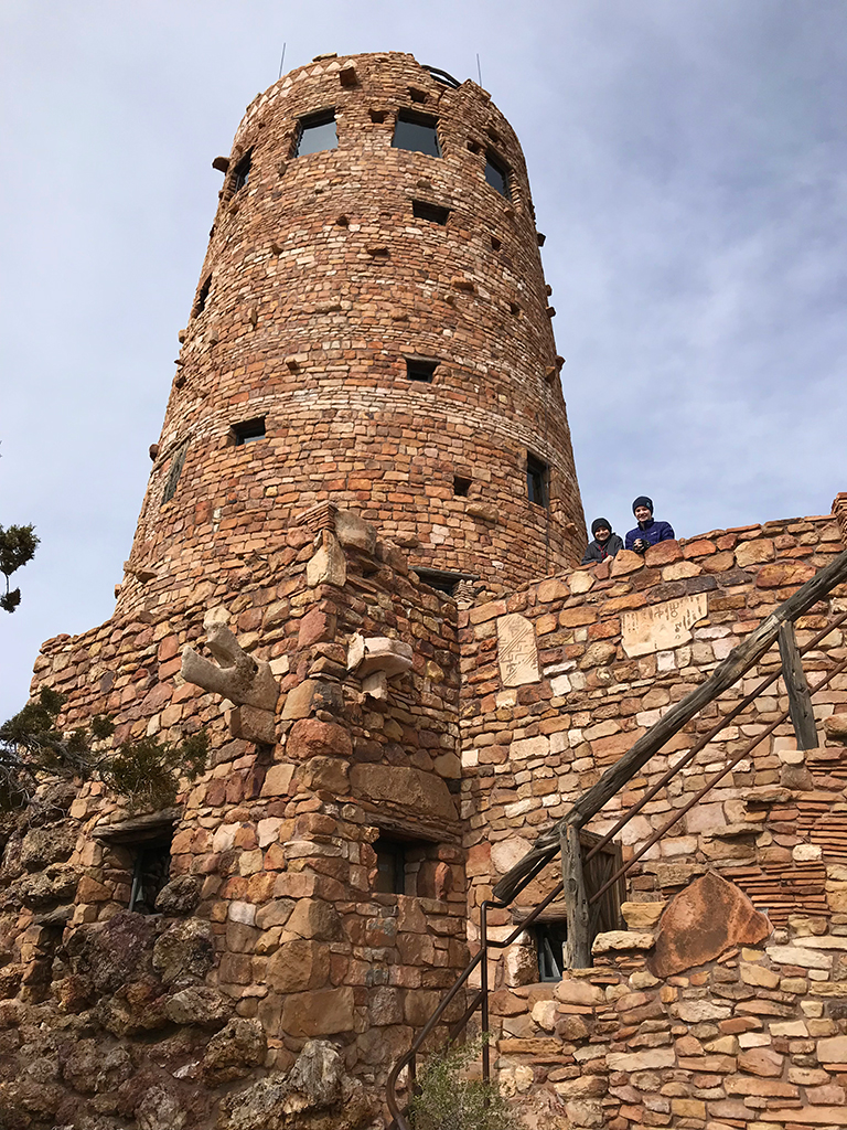 Desert View Watchtower On The Grand Canyon's South Rim