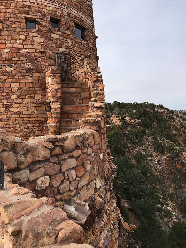 Desert View Watchtower On The Grand Canyon's South Rim