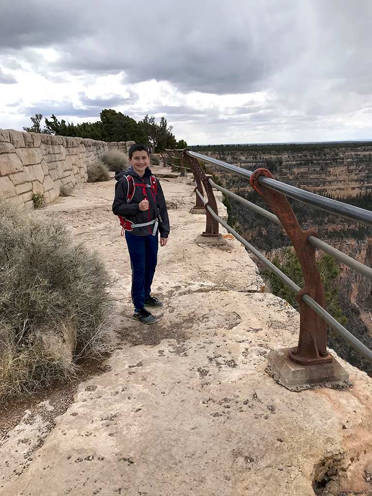 The Abyss On The Canyon Rim Trail At Grand Canyon National Park