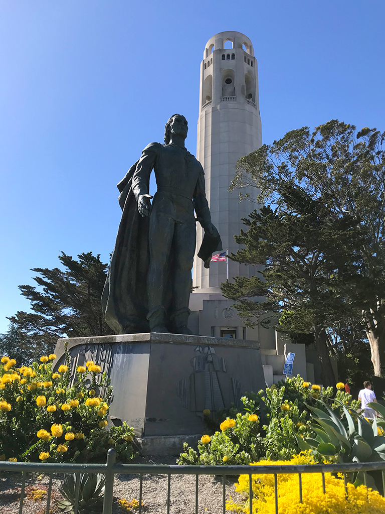 Visit Coit Tower Atop Telegraph Hill In San Francisco, California