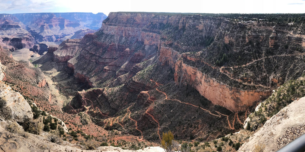 The Bright Angel Trail In Grand Canyon National Park