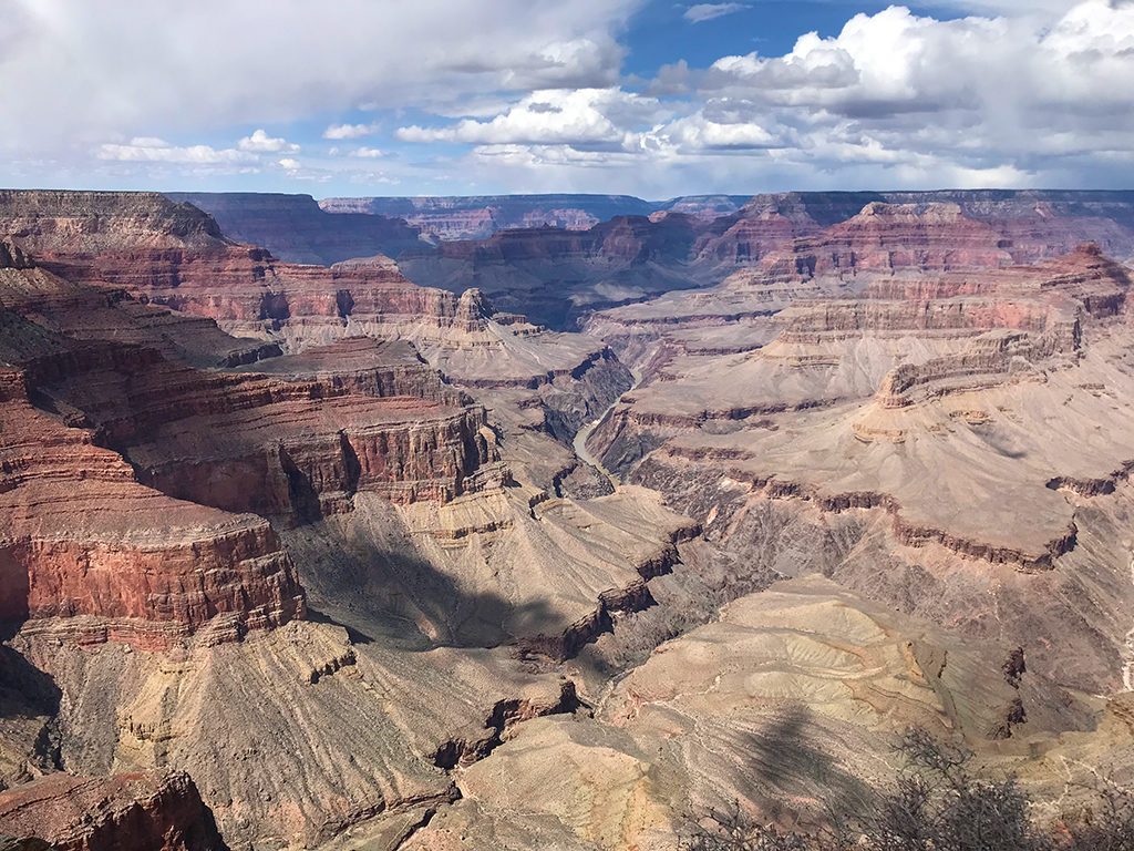 Pima Point Scenic Overlook At Grand Canyon National Park