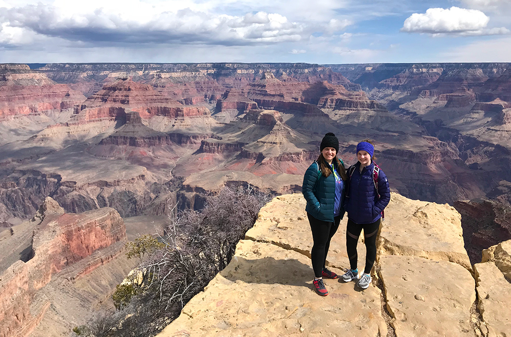 Powell Point On The Canyon Rim Trail In Grand Canyon National Park