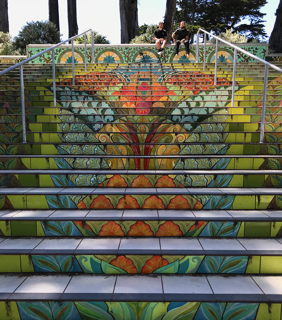 Lincoln Park Tiled Steps In San Francisco Inspired Imperfection