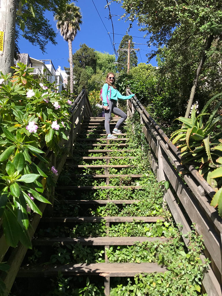 The Filbert Steps On Telegraph Hill In San Francisco
