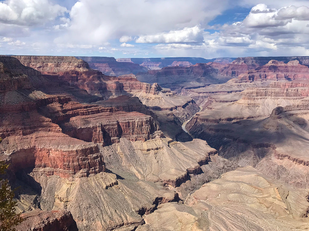 Pima Point Scenic Overlook At Grand Canyon National Park