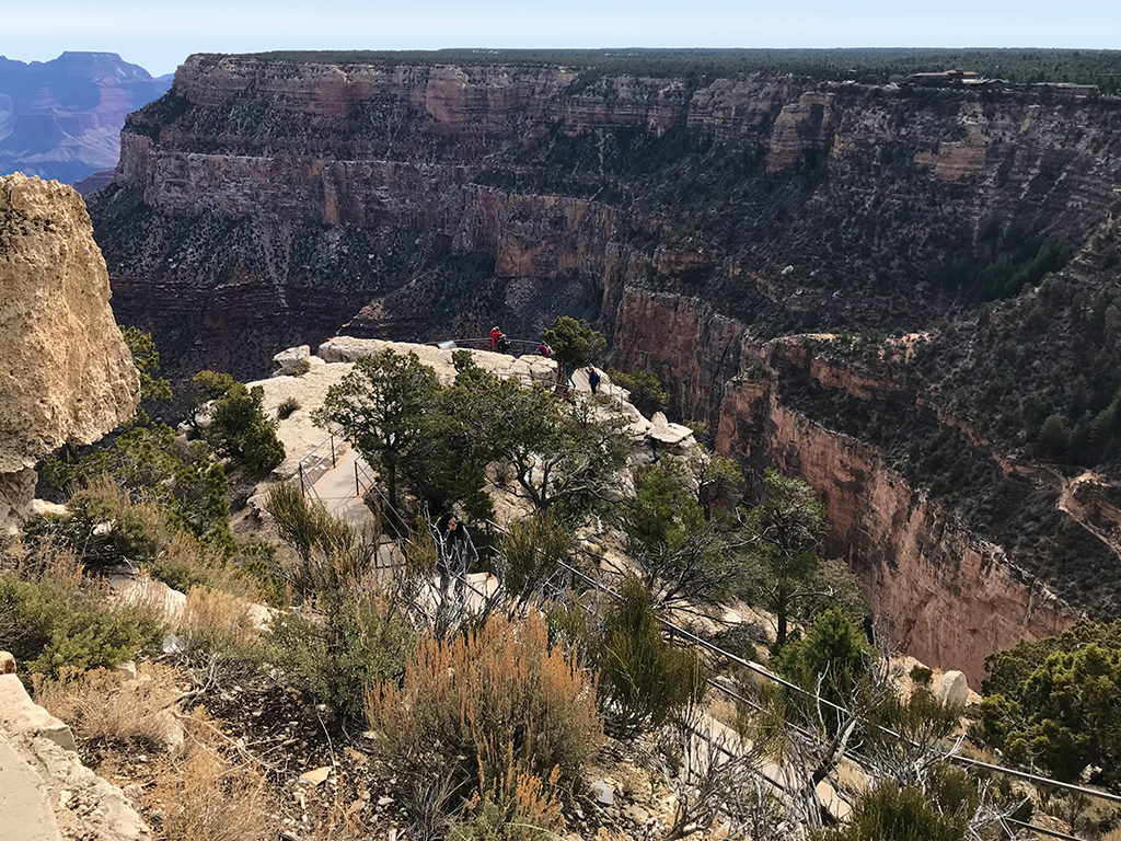 Trailview Overlook On Hermit Road In Grand Canyon National Park