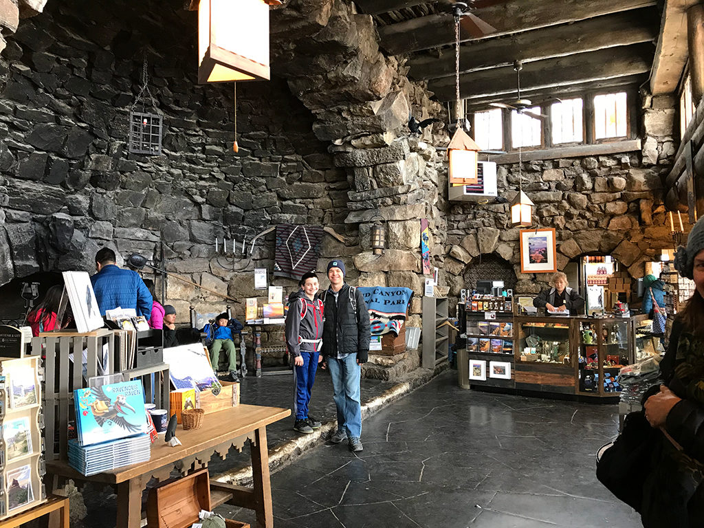 Hermit's Rest Historic Building In Grand Canyon National Park
