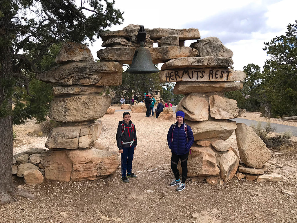 Hermit's Rest Historic Building In Grand Canyon National Park