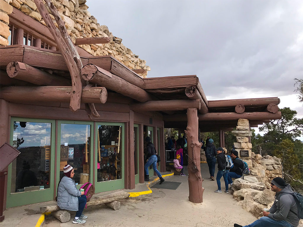 Hermit's Rest Historic Building In Grand Canyon National Park