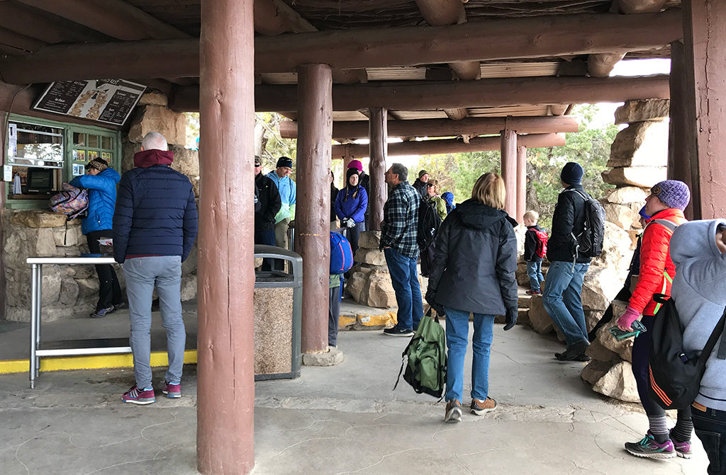 Hermit's Rest Historic Building In Grand Canyon National Park