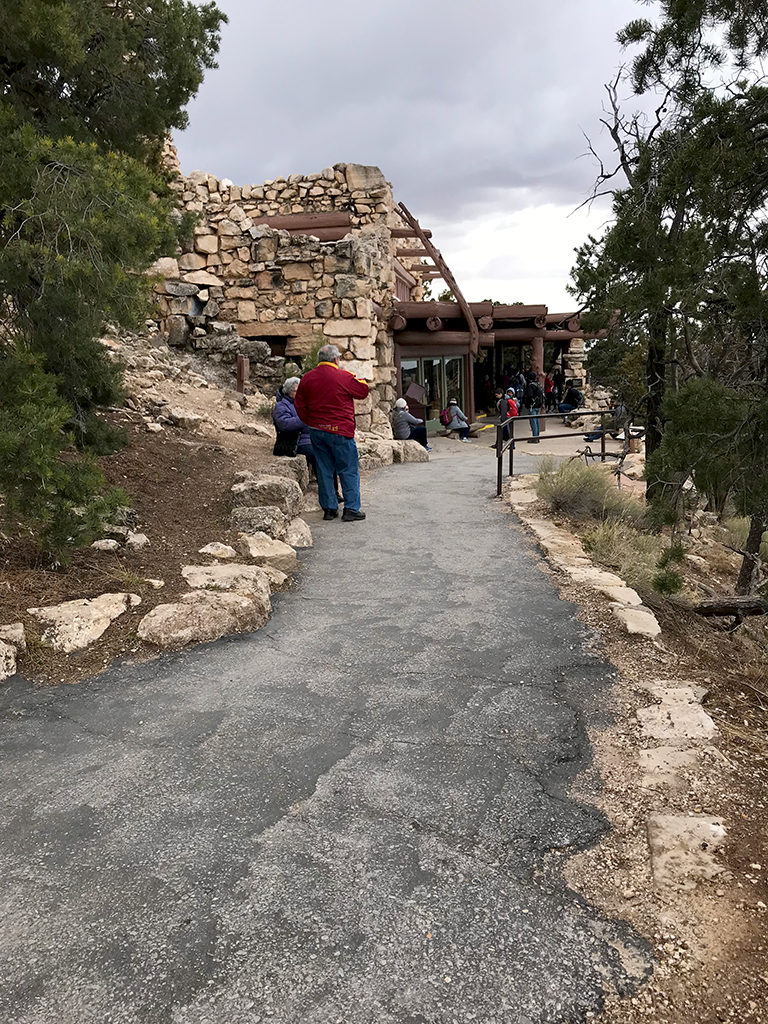 Hermit's Rest Historic Building In Grand Canyon National Park