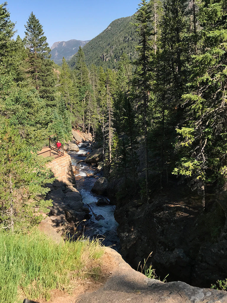 Chasm Falls Off Old Fall River Road In Rocky Mountain National Park