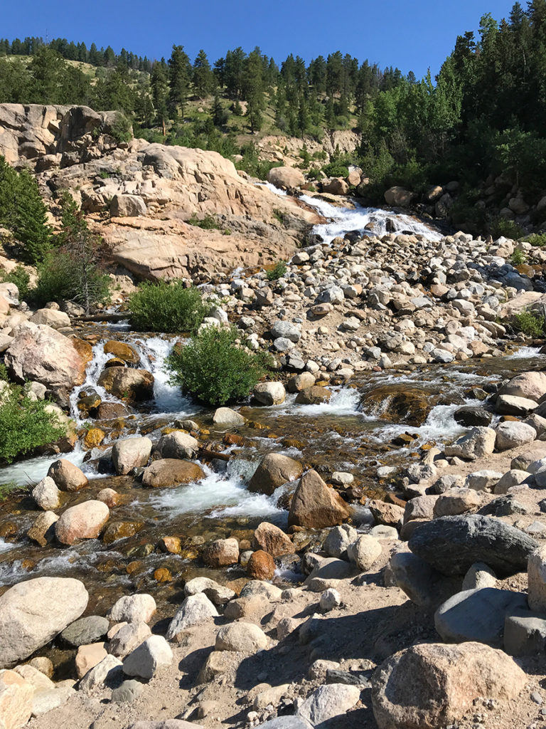 Alluvial Fan Waterfall In Rocky Mountain National Park