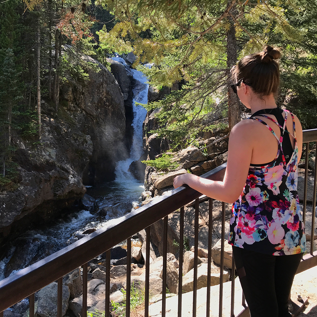 Chasm Falls Off Old Fall River Road In Rocky Mountain National Park