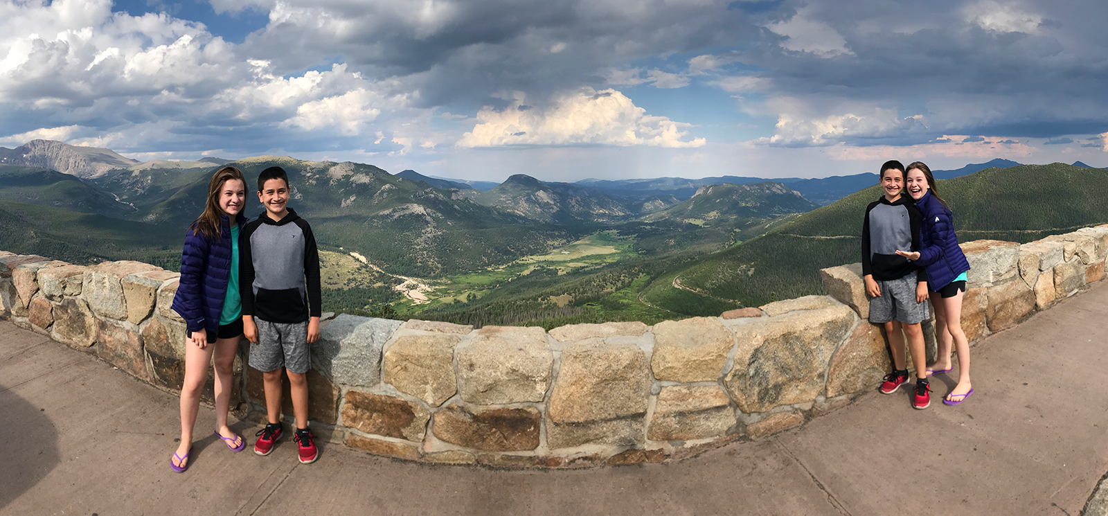 Rainbow Curve Overlook On Trail Ridge Road in Rocky Mountain National Park