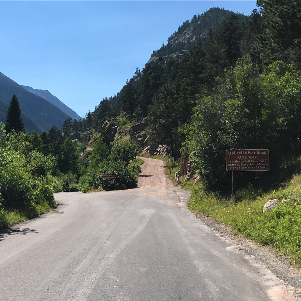 Driving Old Fall River Road In Rocky Mountain National Park