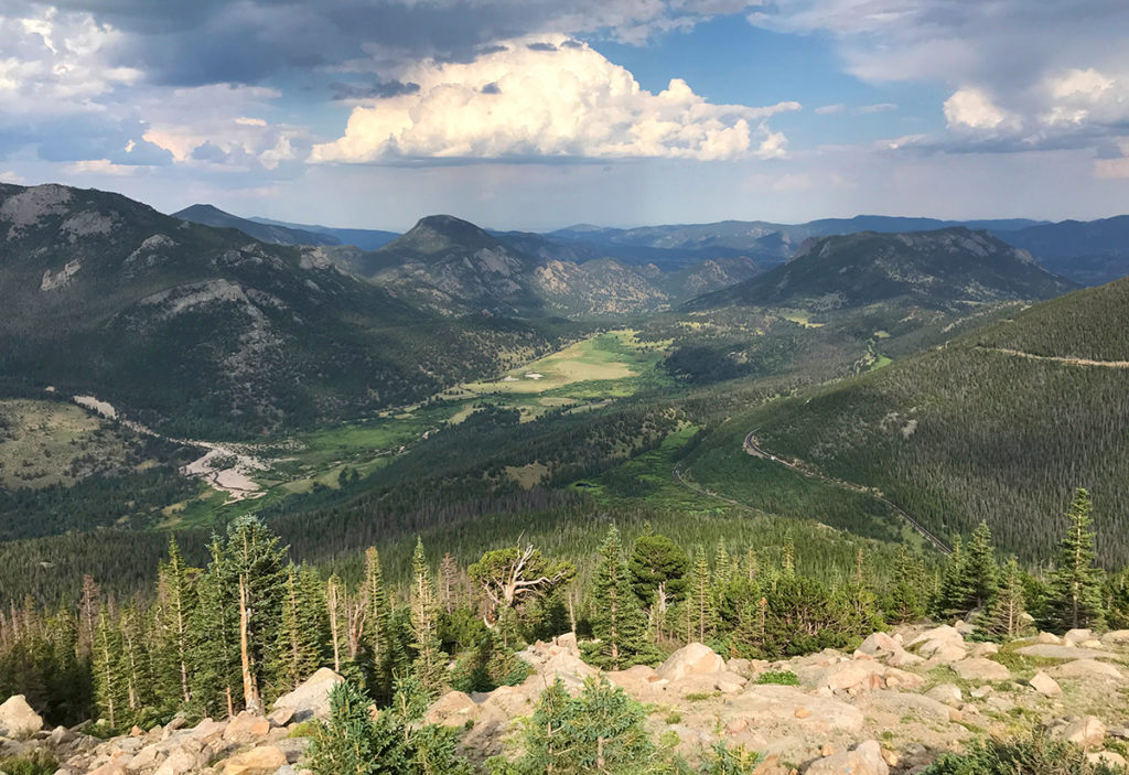 Rainbow Curve Overlook On Trail Ridge Road in Rocky Mountain National Park