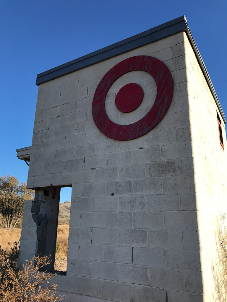 Marathon Target: A Fake Tiny Target In The West Texas Desert